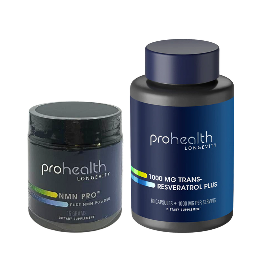 NMN Pro 粉末裝+反式白藜蘆醇套裝 MNM Pro Powder (NMN 15000) + Trans Resveratrol 10 ...